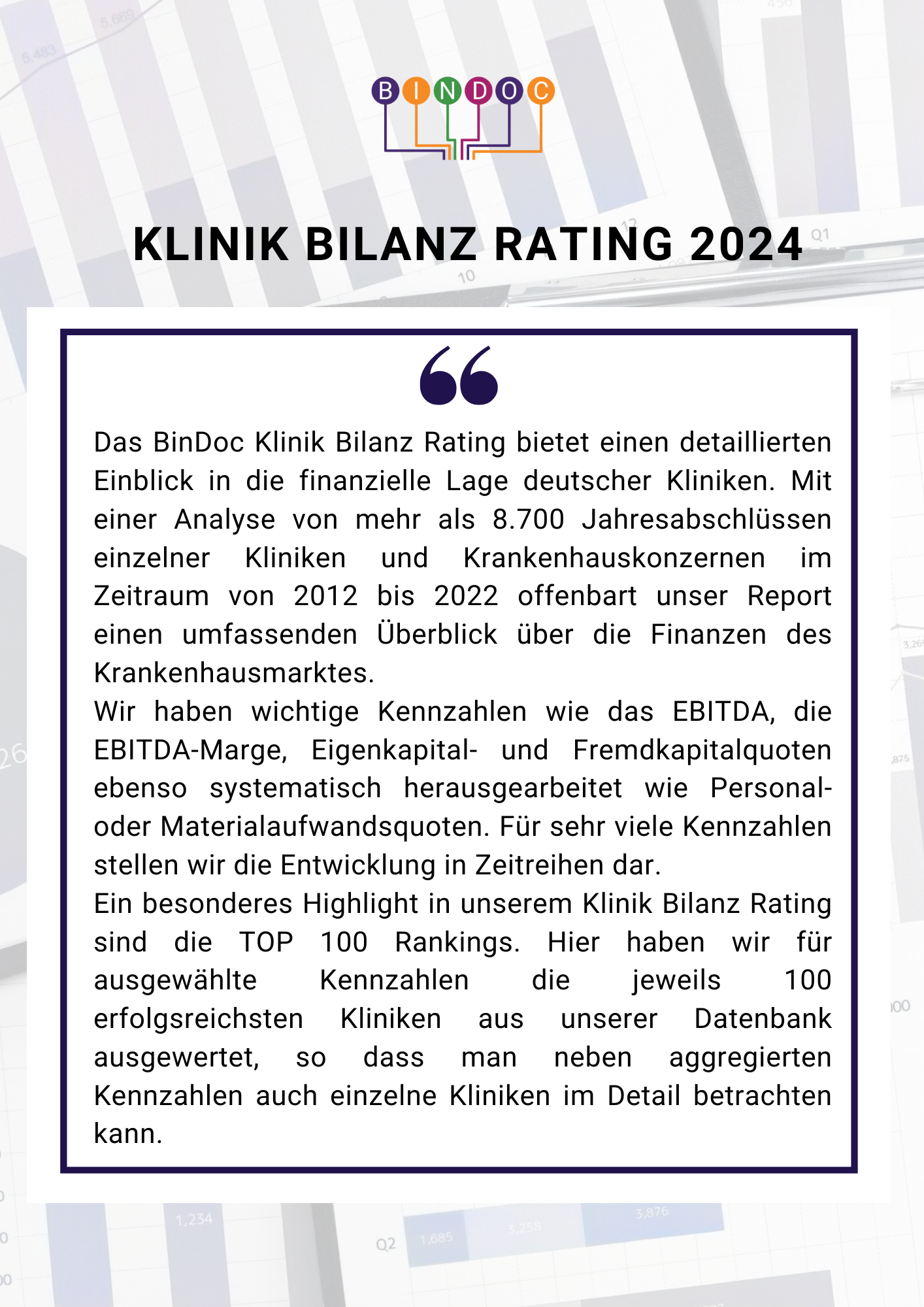 Vorbestellung - BinDoc Bilanz Rating 2024